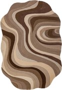 Hnědý/béžový ručně tkaný vlněný koberec 200x290 cm Envy Wool – Flair Rugs