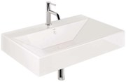 Kludi Resa - Umyvadlo 81x51 cm, s přepadem, s otvorem pro baterii, lesklá bílá 59WW8143