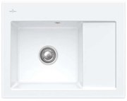 Villeroy & Boch Subway 45 - Keramický dřez 65x51 cm, CeramicPlus, alpská bílá 331201R1