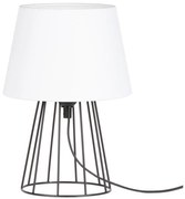 Spot-Light 7662104 - Stolní lampa MANGOO 1xE27/40W/230V bílá/černá