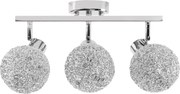 Toolight - Stropní kovová lampa GLAMOUR 3xE27 60W APP672-3C, chromová, OSW-05642