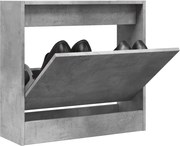 botník, výklopný, kompozitní dřevo, 57x60x21 cm, beton šedá, Dekorino BB20260034