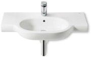 Roca Meridian - Umyvadlo 85x46 cm, s přepadem, otvor pro baterii, bílá A32724D000