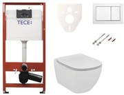Cenově zvýhodněný závěsný WC set TECE do lehkých stěn / předstěnová montáž+ WC Ideal Standard Tesi SIKOTSF0