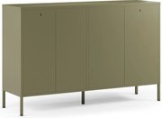 Zelená kovová komoda 140x90x40 cm Fayna – Marckeric