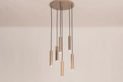 Závěsné minimalistické béžové svítidlo Gianta Taupe Round 6