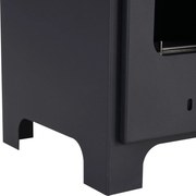 HOMCOM Volně stojící ethanolový krb 0,9L hořák, 3hodinová doba hoření, neo-retro kamna, rozměry 40L x 30W x 50H cm, pokrytí 20-25 m², černá | Aosom