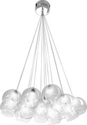 Toolight - Závěsné svítidlo skleněné koule 13xG4 25W, APP561-13CP, chromová, OSW-08237