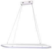 LED Lustr na lanku LED/24W/230V 3000K bílá