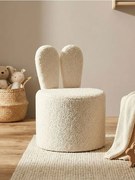 Sinsay - Teddy puf s králičími oušky - krémová