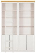 Bílá knihovna z borovicového dřeva 148x223 cm Anita – Støraa