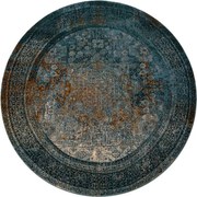 Koberec OMEGA MAMLUK tmavě modrý / hnědý kruh
