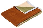 Hnědý froté bavlněný ručník 50x100 cm Block – Hübsch