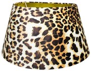 Sametové stínidlo s motivem leopardí kůže - 33*45*h25cm