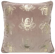 Eurofirany Dekorační povlak na polštář 45x45 Blink 15J pink gold bees velvet Eurfirany