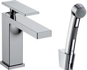 Hansgrohe Tecturis E, páková umyvadlová baterie 110 s ruční sprchou Bidette, chromová, HAN-73210000