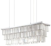 Ideal Lux - Křišťálový lustr na lanku MARTINEZ 8xE14/40W/230V chrom