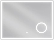 Mexen Kala, LED koupelnové zrcadlo s podsvícením a kosmetickým zrcadlem 80 x 60 cm, 6000K, ochrana proti zamlžování, 9820-080-060-611-00