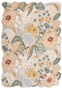 Světle růžový ručně tkaný vlněný koberec 120x170 cm Daphne Shaped Floral – Flair Rugs