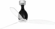 FARO 32027 MINI ETERFAN M, černá/transparentní, stropní ventilátor s DC motorem - FARO
