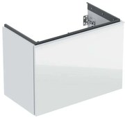 Geberit Acanto - Umyvadlová skříňka, 74x54x42 cm, 2 zásuvky, sklo/bílá 503.009.01.2