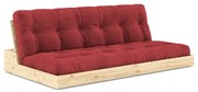 Červená manšestrová rozkládací pohovka 196 cm Base – Karup Design