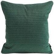 Dekorační povlak na polštář 40x40 Amelia green dark peplite velvet Eurofirany