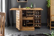 Designová barová skříňka Motley, 130 cm, sheesham