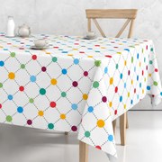Ubrus PVC Mirabella DC-445A - Barevné puntíky, 140cm x 20m