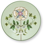 Pip Studio Lily & Lotus talířek Ø12cm, zelený (talíř tenkostěnného porcelánu)