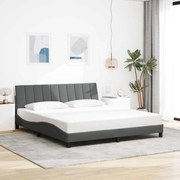 Rám postele bez matrace Hanko tmavě šedý 180 x 200 cm textil 3310476