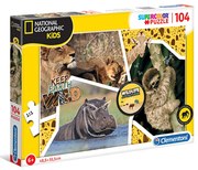 Clementoni - Puzzle NATIONAL GEOGRAPHIC 104 Divoké dobrodružství