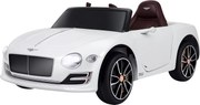 Dětské elektrické auto HOMCOM Bentley GT s dálkovým ovládáním 2 x 390 motorů, bílé, 108 x 60 x 43 cm | Aosom