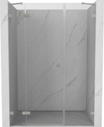 Mexen Lunar, levé otočné sprchové dveře 120 cm, 8mm čiré sklo, ocelový profil, 834S-120-050-97-00-L