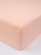 MK Lůžkoviny Jersey prostěradlo s elastanem 140 × 200 cm – lososové