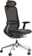 MERCURY Ergonomická kancelářská židle UNO - černá síťovina