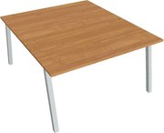 Kancelářský pracovní stůl Hobis USDA 1400, bílá RAL 9016, deskaakát