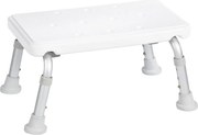 A0102601 Stolička s nastavitelnou výškou, sedák bílý, nosnost 150 KG