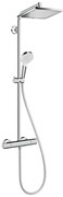 Hansgrohe Crometta E - Showerpipe 240 1jet EcoSmart 9 l/min s termostatem, chrom, HAN-27281000