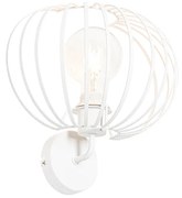 Designová nástěnná lampa bílá 30 cm - Johanna