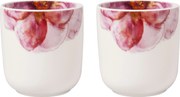 Villeroy&Boch Villeroy & Boch Rose Garden sada dvou hrnků bez ouška