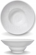 Talíř hluboký Wilmax kulatý bílý matný porcelán 22,5 cm 1100 ml
