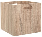 Úložný box Wood, 31x31x31 cm, hnědá