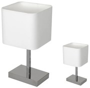 Stolní lampa Napoli, 1x bílé textilní stínítko,