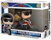 Funko pop! 57 ride: marvel - captain marvel - carol danvers on motorcycle