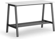 Vysoký barový stůl, 1600 x 800 mm, bílá