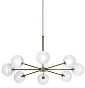 Il Fanale 275.08.ONT Molecola, závěsné mosazné svítidlo, 8x5W LED G9, prům. 99,4cm