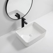 Erga Madalyn, umyvadlo na desku 500x370x135 mm, bílá lesklá, ERG-V03-9674-WH