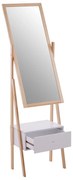 Stojací zrcadlo s dřevěným rámem 45x160 cm Rostok – Premier Housewares