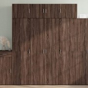 Skříň highboard hnědý dub 80 x 42,5 x 185 cm kompozitní dřevo